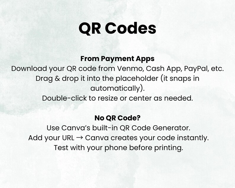 Editable Social Media QR Code Sign Template | Small Business (canva) - Etsy