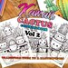 Kawaii Cactus Vol 2 Coloring Pages | 50 Pages | Cute Coloring Pages ...