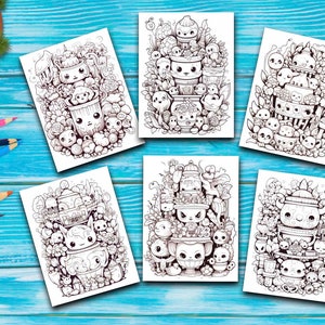 Kawaii Candy Vol 2 Coloring Pages | 50 Pages | Cute Coloring Pages ...