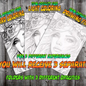 Mystical Fairy Bundle - Digital Coloring Book, Printable Adult Kids ...