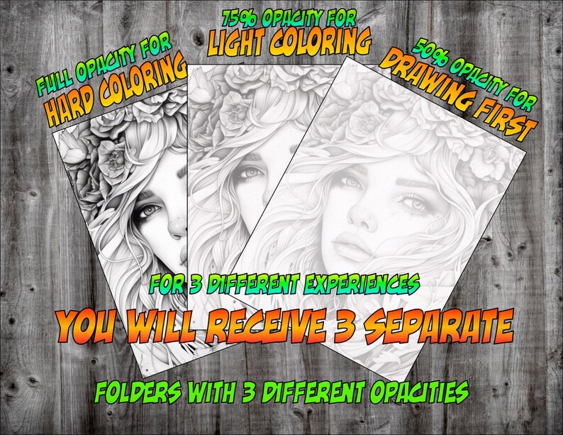 Mystical Fairy Bundle - Digital Coloring Book, Printable Adult Kids ...
