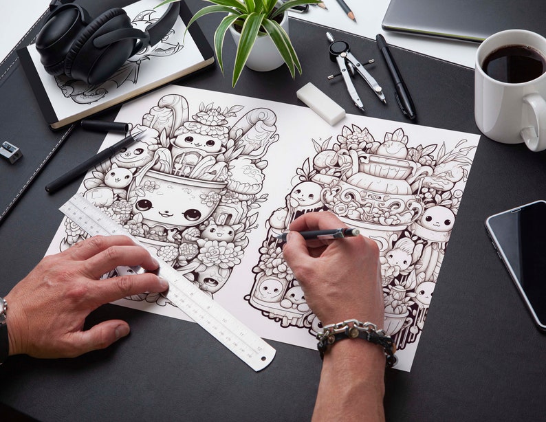 Kawaii Candy Vol 2 Coloring Pages | 50 Pages | Cute Coloring Pages ...