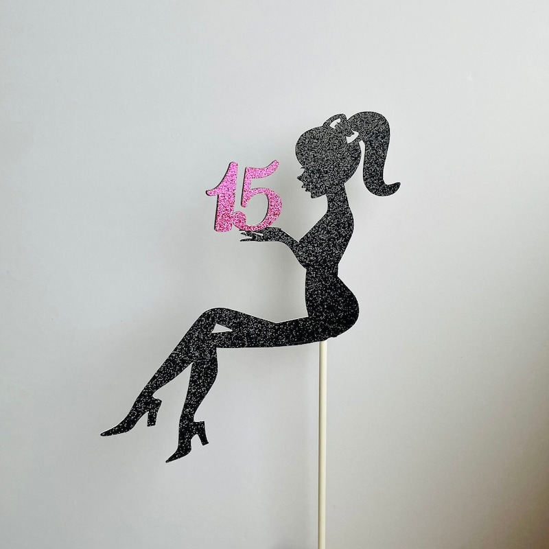 Sitting Girl Cake Topper - Etsy