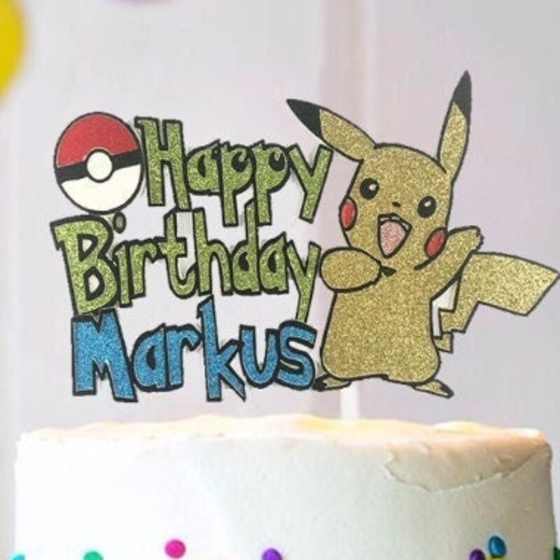 Pikachu Cake Topper - Etsy