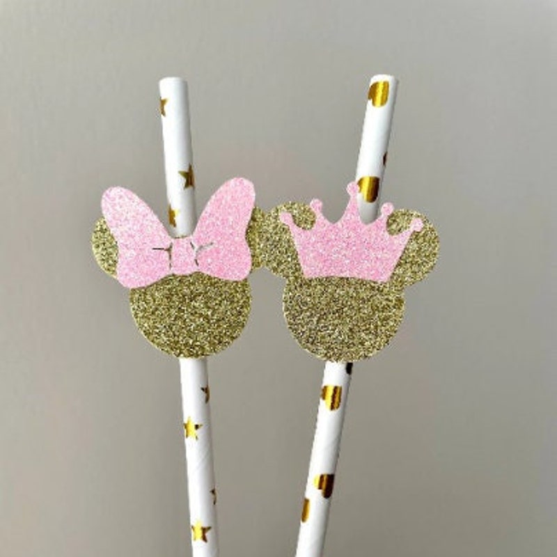 Mickey Mouse Straw Topper - Etsy