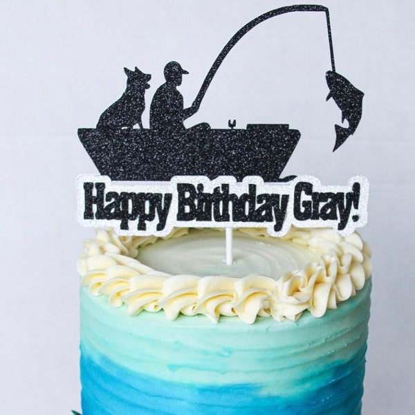 Fishing Boat Birthday Cake Topper - Etsy
