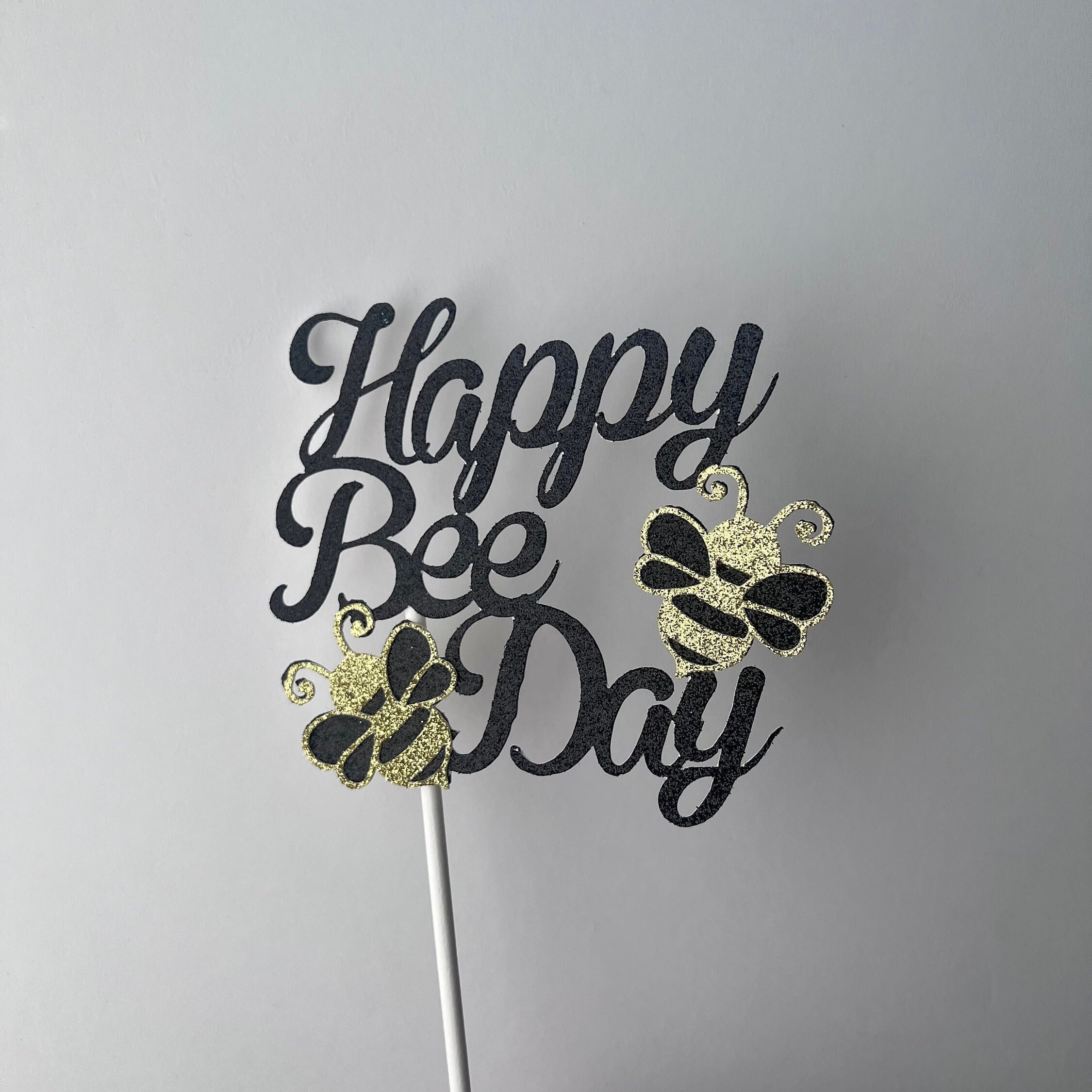 Happy Bee Day Cake Topper Bee Theme Cake Topper - Etsy