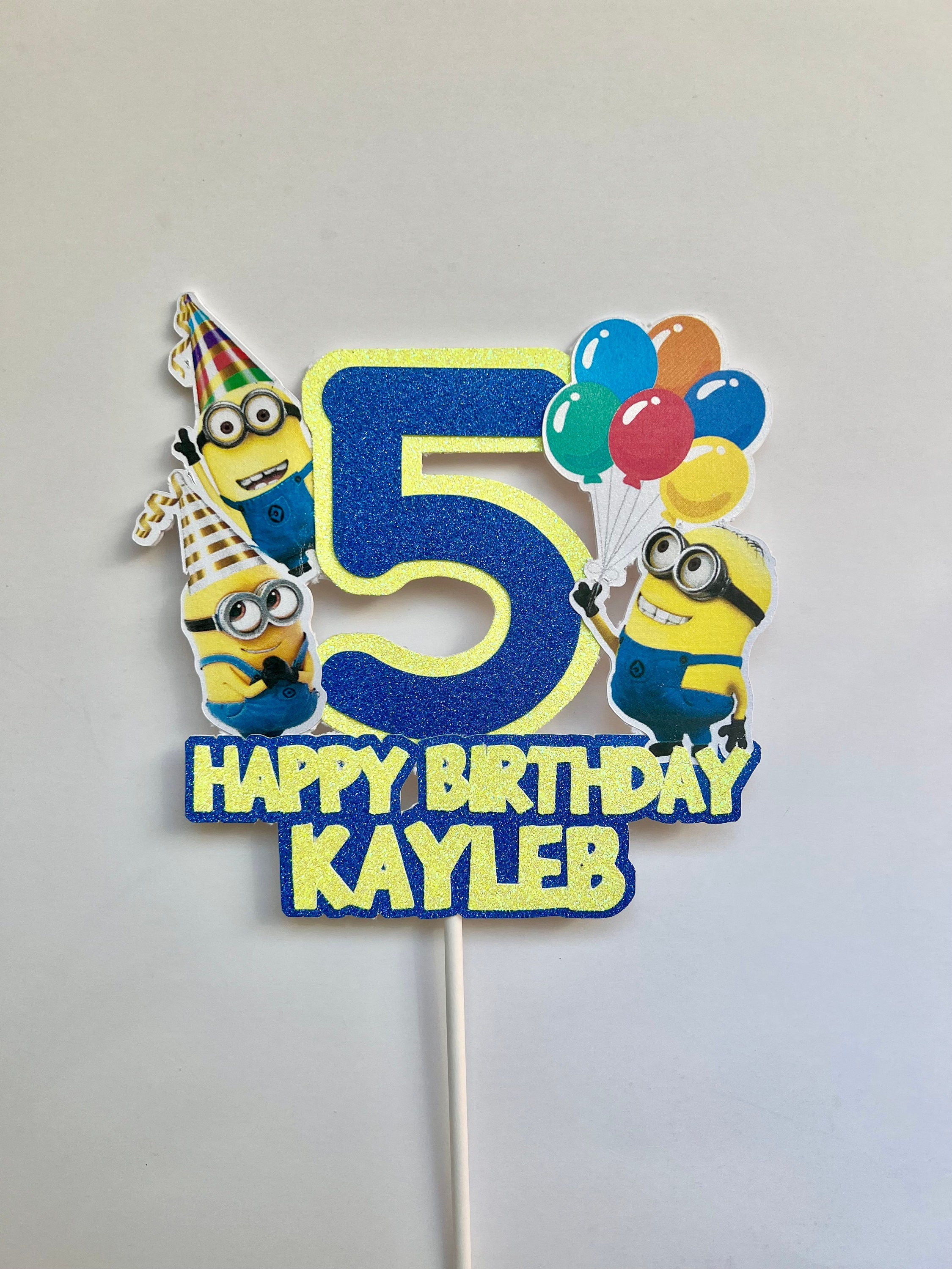 Minions Any Name/age Cake Topper Theme Cake Topper - Etsy Canada
