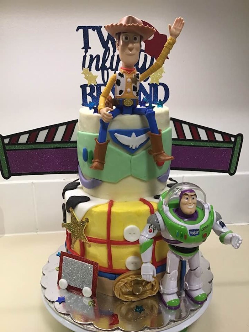 Two Infinity and Beyond Cake Topper Rocket Cake Topper Two | Etsy