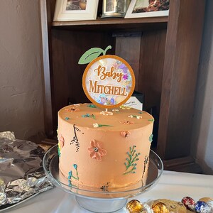 Orange Cake Topper | Orange Birthday Party | Citrus Birthday Cake ...