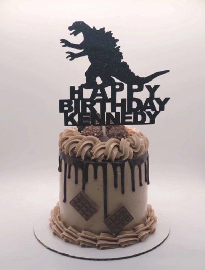 Custom GODZILLA Birthday Cake Topper Personalized Topper - Etsy