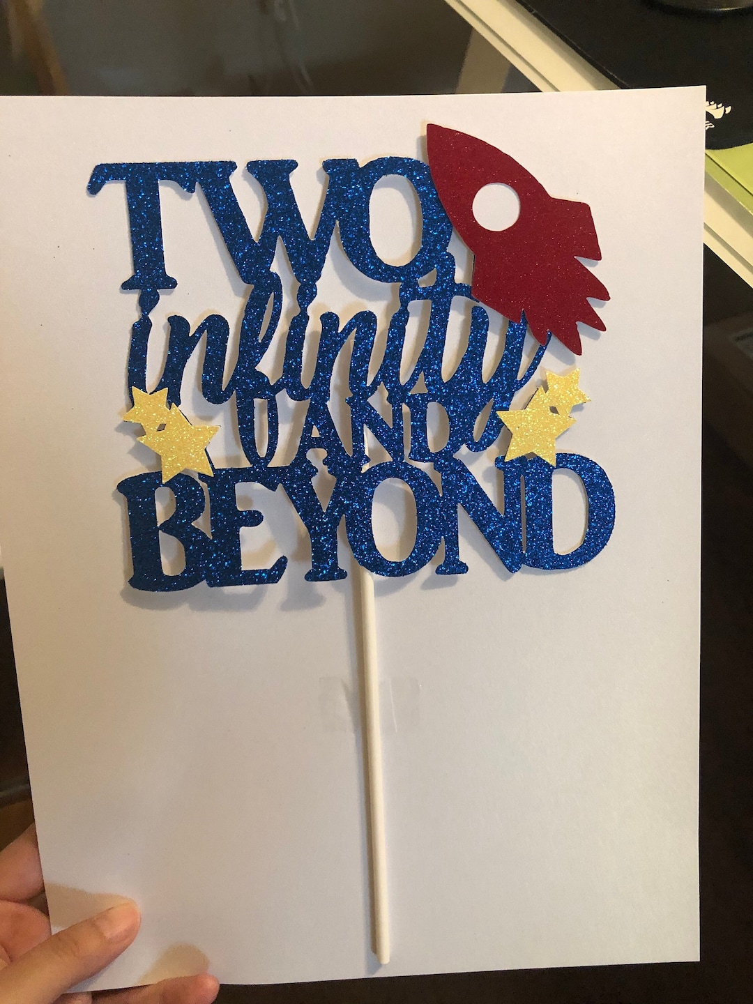 Two Infinity and Beyond Cake Topper Rocket Cake Topper Two - Etsy