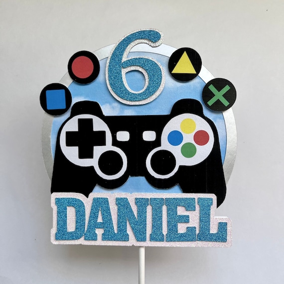 Gamer Cake Topper Shaker Cake Topper Option Gamer Birthday - Etsy