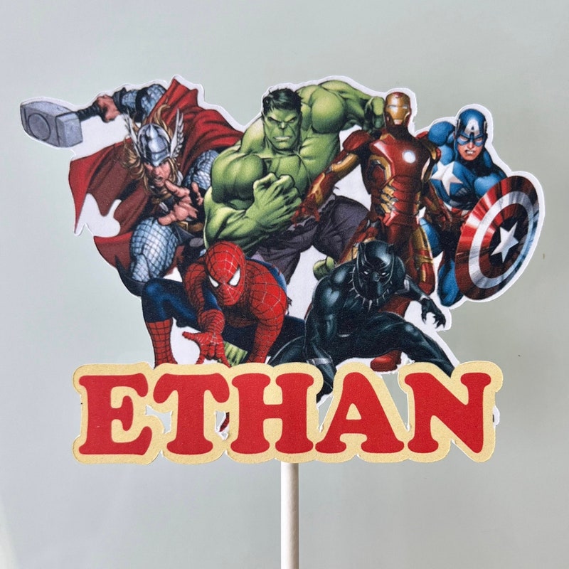 Avengers Cake Topper - Etsy
