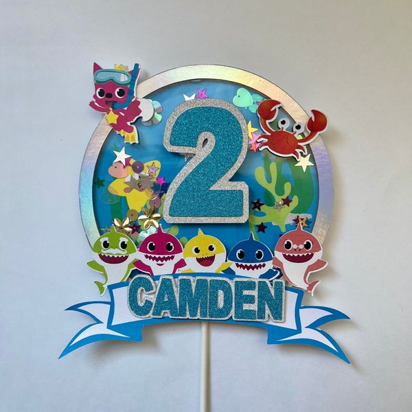 Shark Cake Topper - Etsy