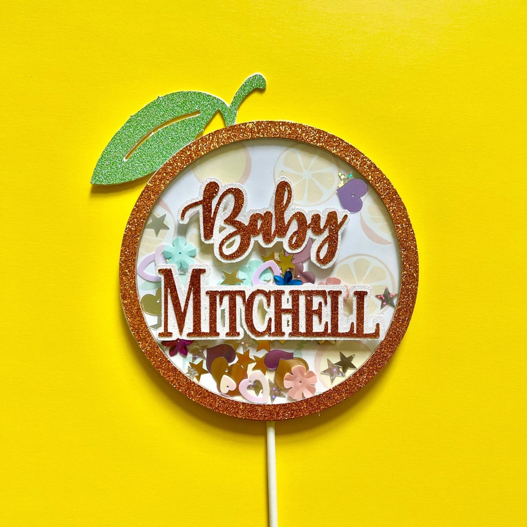 Orange Cake Topper | Orange Birthday Party | Citrus Birthday Cake ...