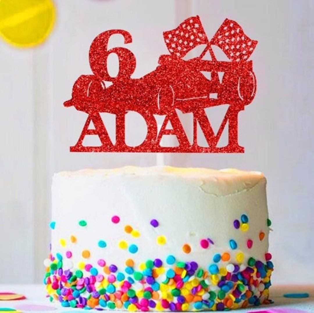 RACECAR Cake Topper || Birthday Cake Topper || Customize Cake Topper - Etsy