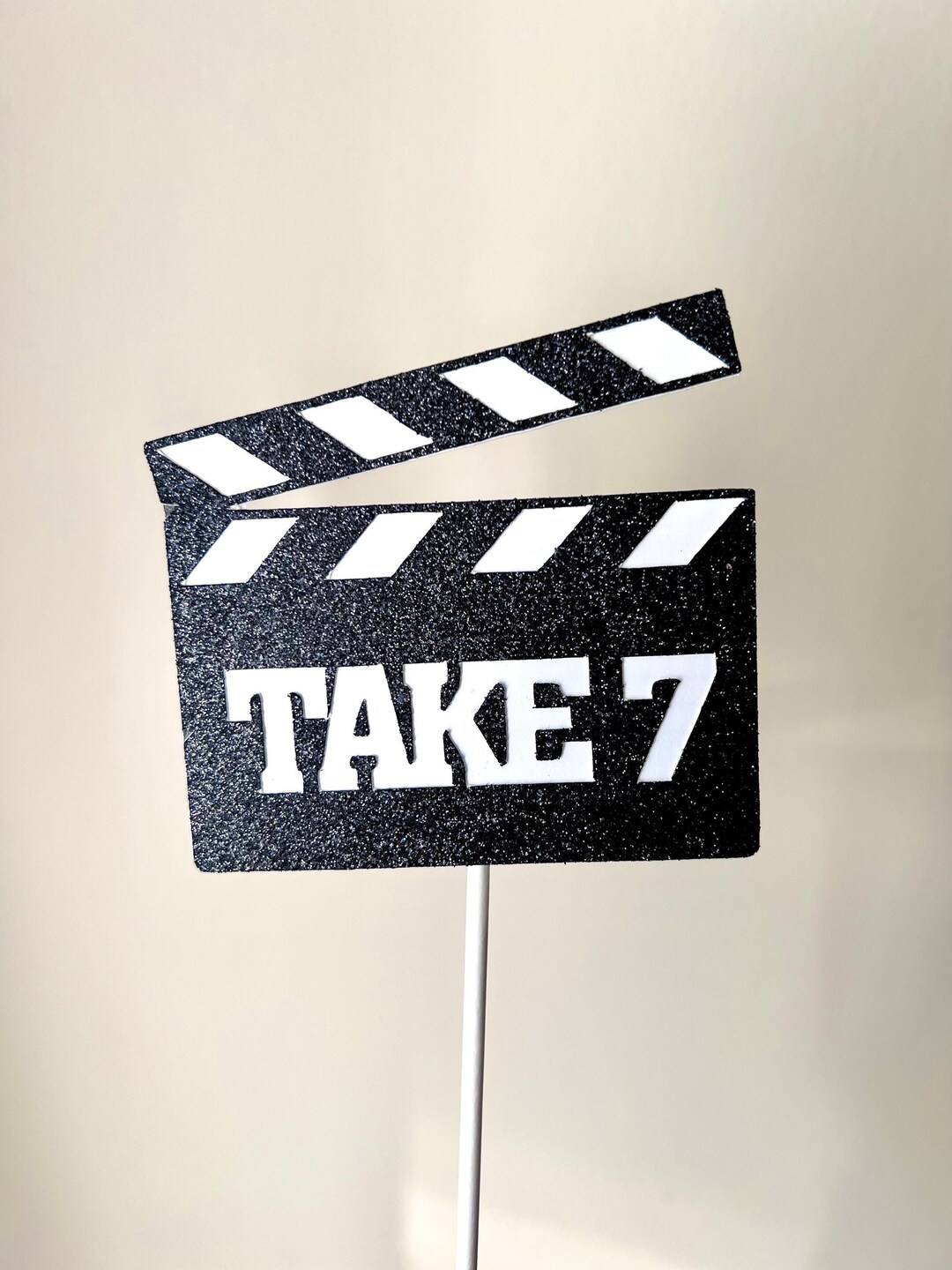 Custom Film Action Clapper Cake Topper | Movie Themed Party Decor ...