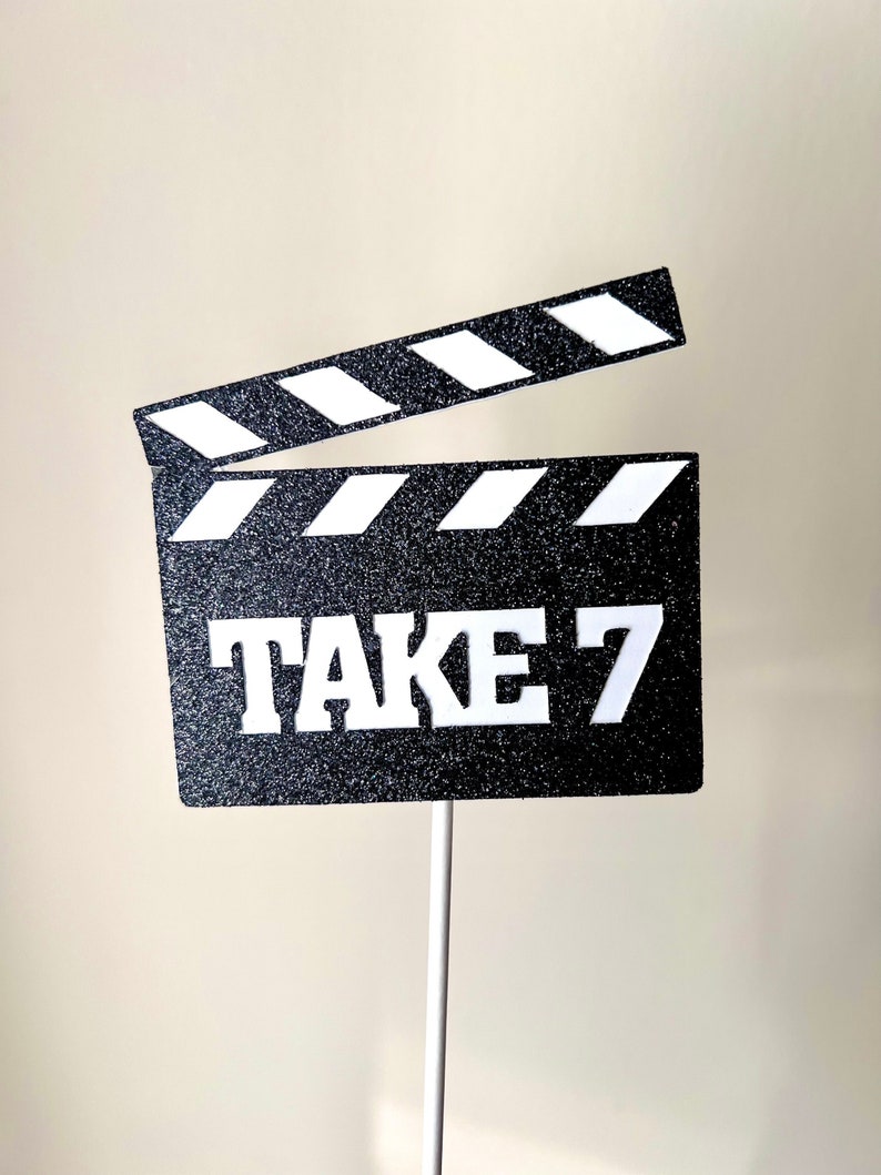 Custom Film Action Clapper Cake Topper Movie Themed Party - Etsy