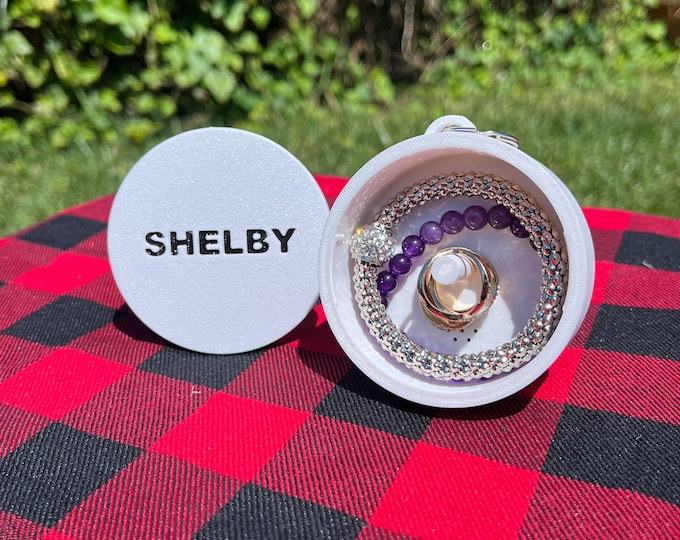 Invisalign Retainer Aligner Case With Mirror Cute Design Purple Flowers ...