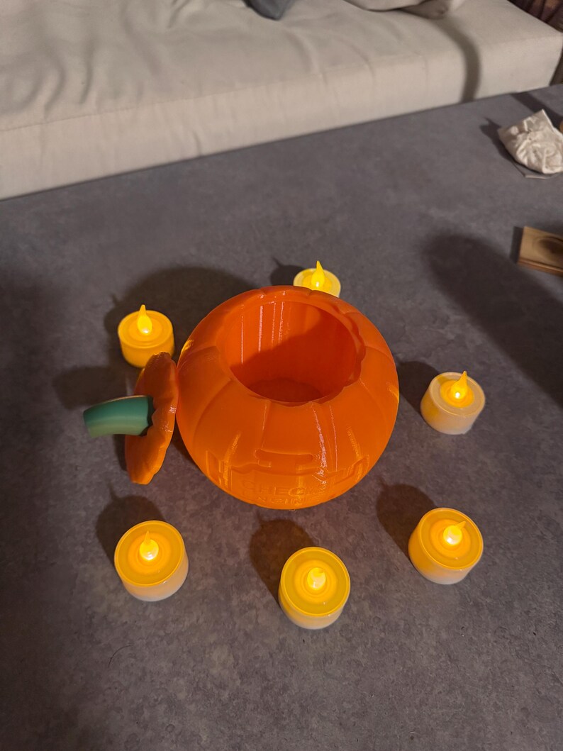 Halloween Pumpkin Check Engine Light Decor for Spooky Season Candy ...