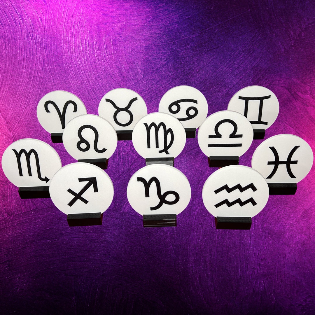 Zodiac Astrology Pin Badge Future Fortune Telling Spirit Affirmation ...