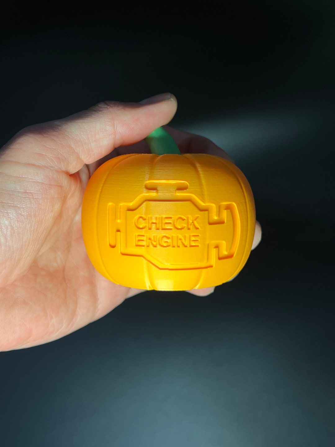 Check Engine Pumpkin Halloween Spooky Season Pumpkin Scary Pumpkin 3D ...