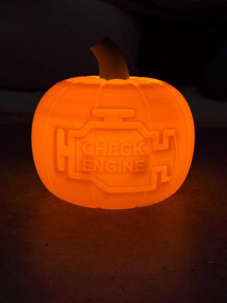 Halloween Pumpkin Check Engine Light Decor for Spooky Season Candy ...