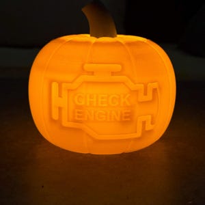 Halloween Pumpkin Check Engine Light Decor for Spooky Season Candy ...