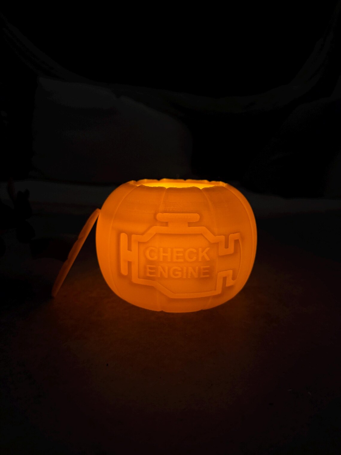 Halloween Pumpkin Check Engine Light Decor for Spooky Season Candy ...