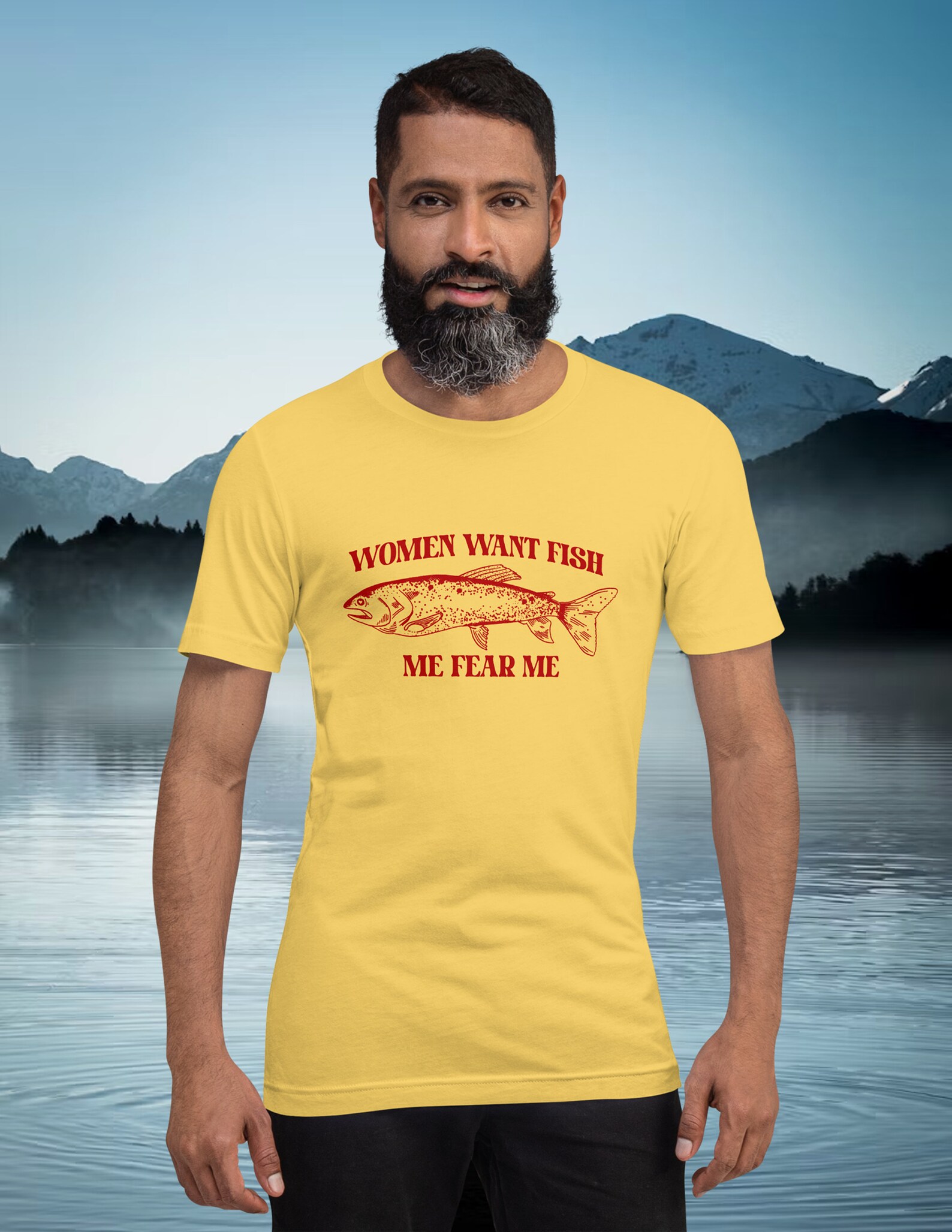 Women Want Fish Me Fear Me Shirt / Women Want Me Fish Fear Me | Funny ...