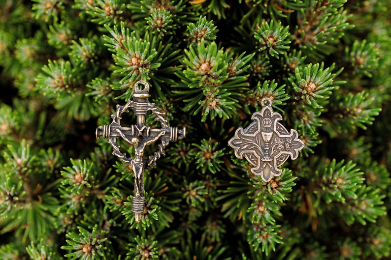 Chaplet Set Rare Eucharistic Medal Nail Crucifix - Etsy