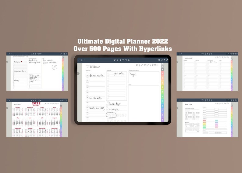 Digital Planner 2022 Android Plannernotability Planner - Etsy