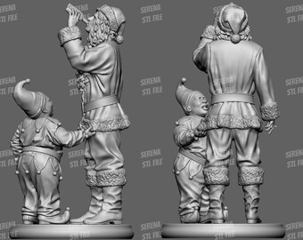 Santa Stl File - Etsy