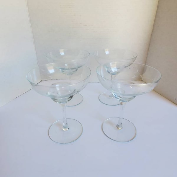 Princess House Crystal Heritage Stem Glasses - Etsy