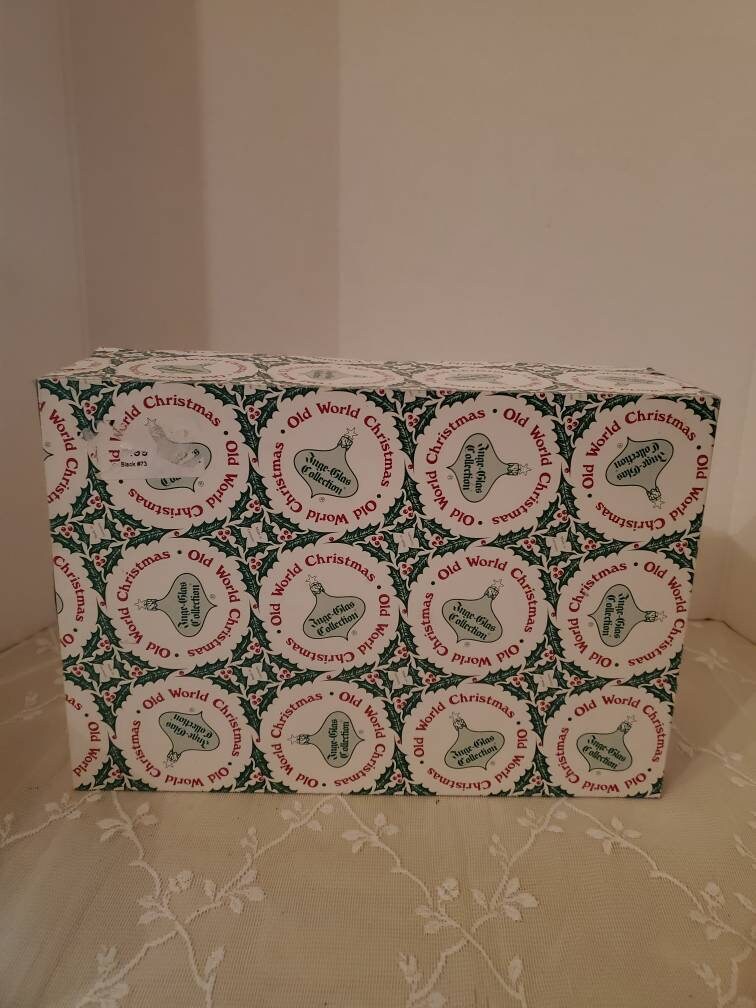 Vintage 6pc Set Old World Christmas Holiday Ornaments Mr and Mrs Fezzy ...