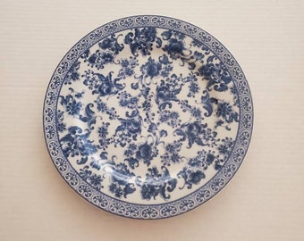 Blue Floral Plate | Etsy