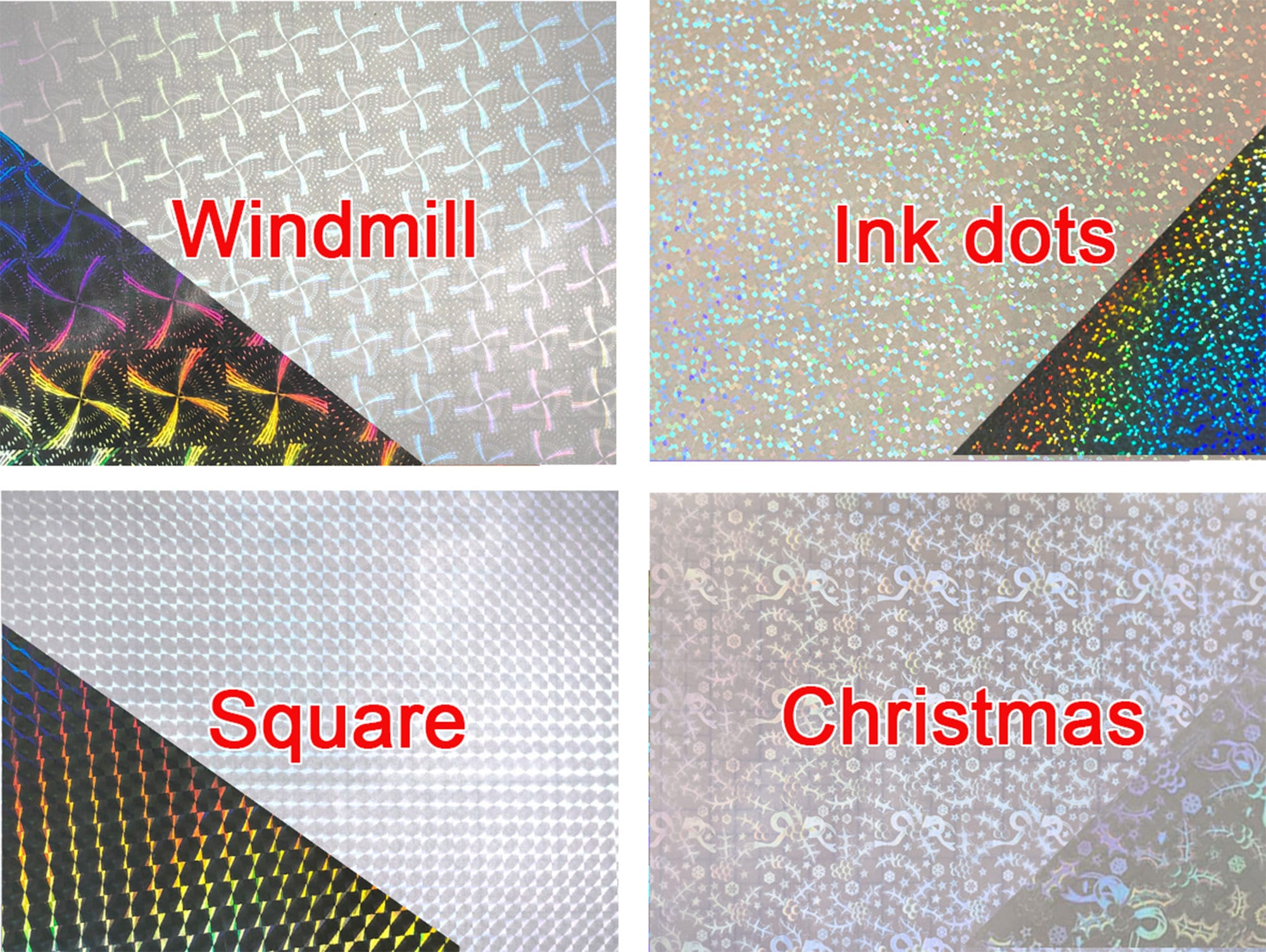 10x A4 Holographic Self Adhesive Overlay Sheets, Holographic Overlay ...