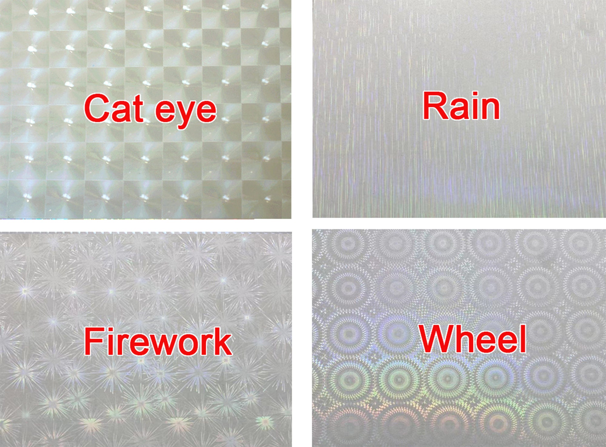 10x A4 Holographic Self Adhesive Overlay Sheets, Holographic Overlay ...