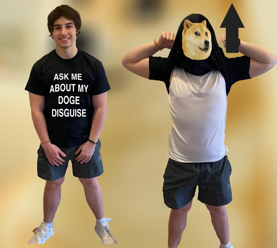 Ask Me About My Doge Disguise Funny Flip Gag T-shirt - Etsy