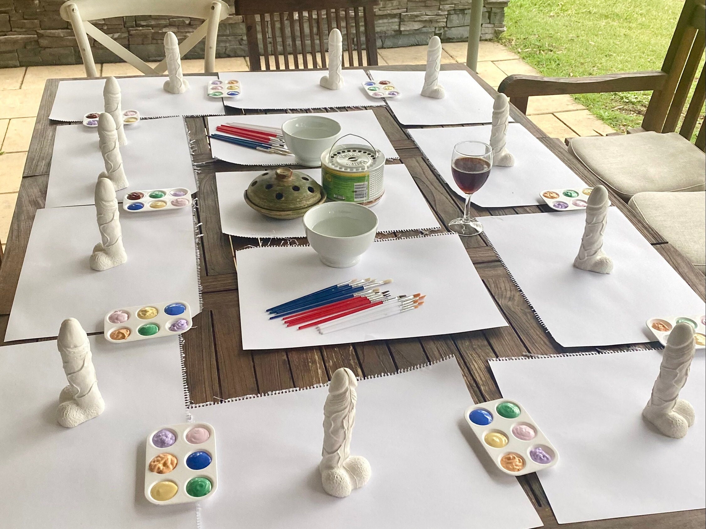 6.5 Penis Painting Kit Gay Queer LGBTQ Pride Engayged Bachelor Party ...