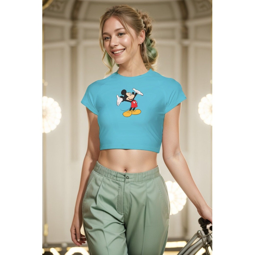 Classic Mickey Mouse Crop Top - Etsy