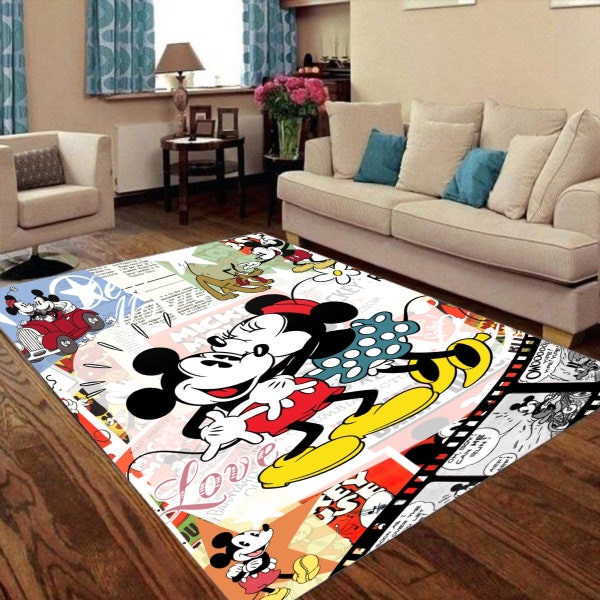 Mickey Mouse Rug - Etsy