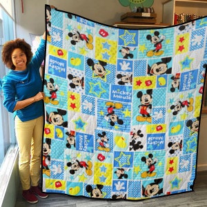 Mickey Mouse Quilt - Etsy