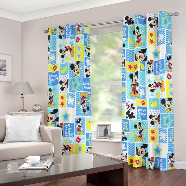 Mickey Curtains - Etsy