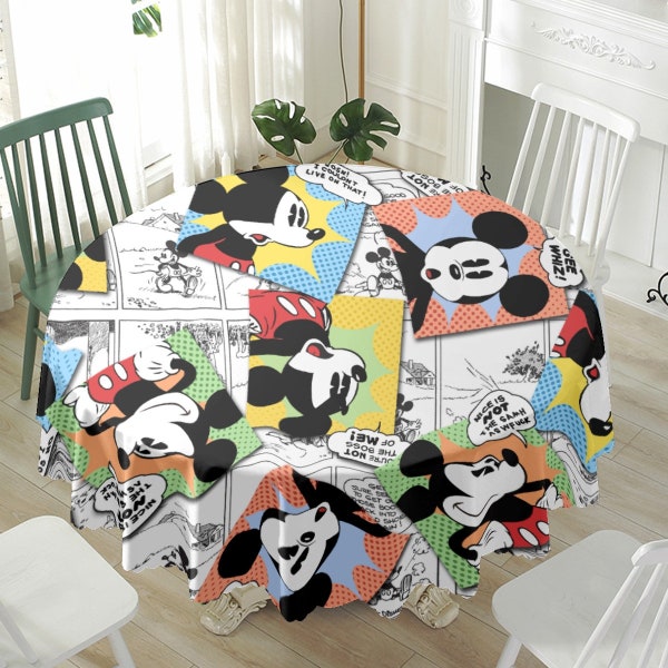 Mickey Mouse Tablecloth - Etsy