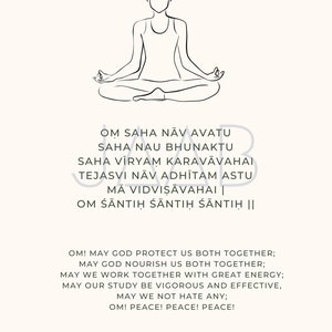 Set of 4 Shanthi Mantras From Vedas and Upanishads for Printable Art ...