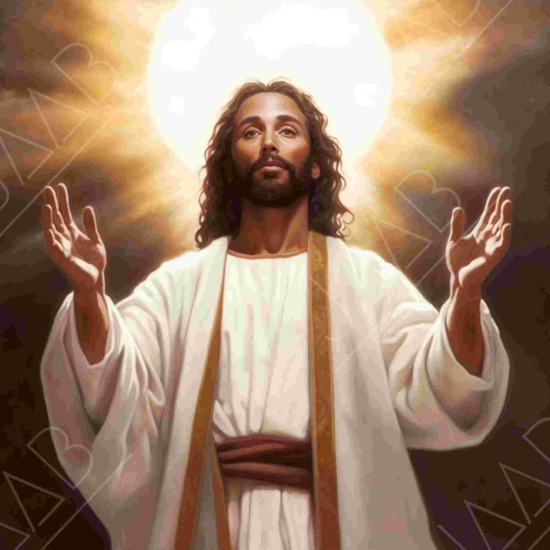 Jesus Christ Black Skin Tone - for Printable Art Work - Digital ...