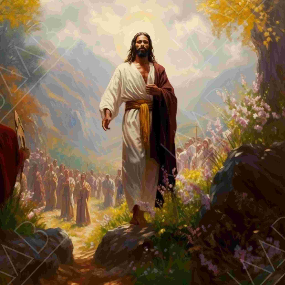 Jesus Christ Black Skin Tone - for Printable Art Work - Digital ...