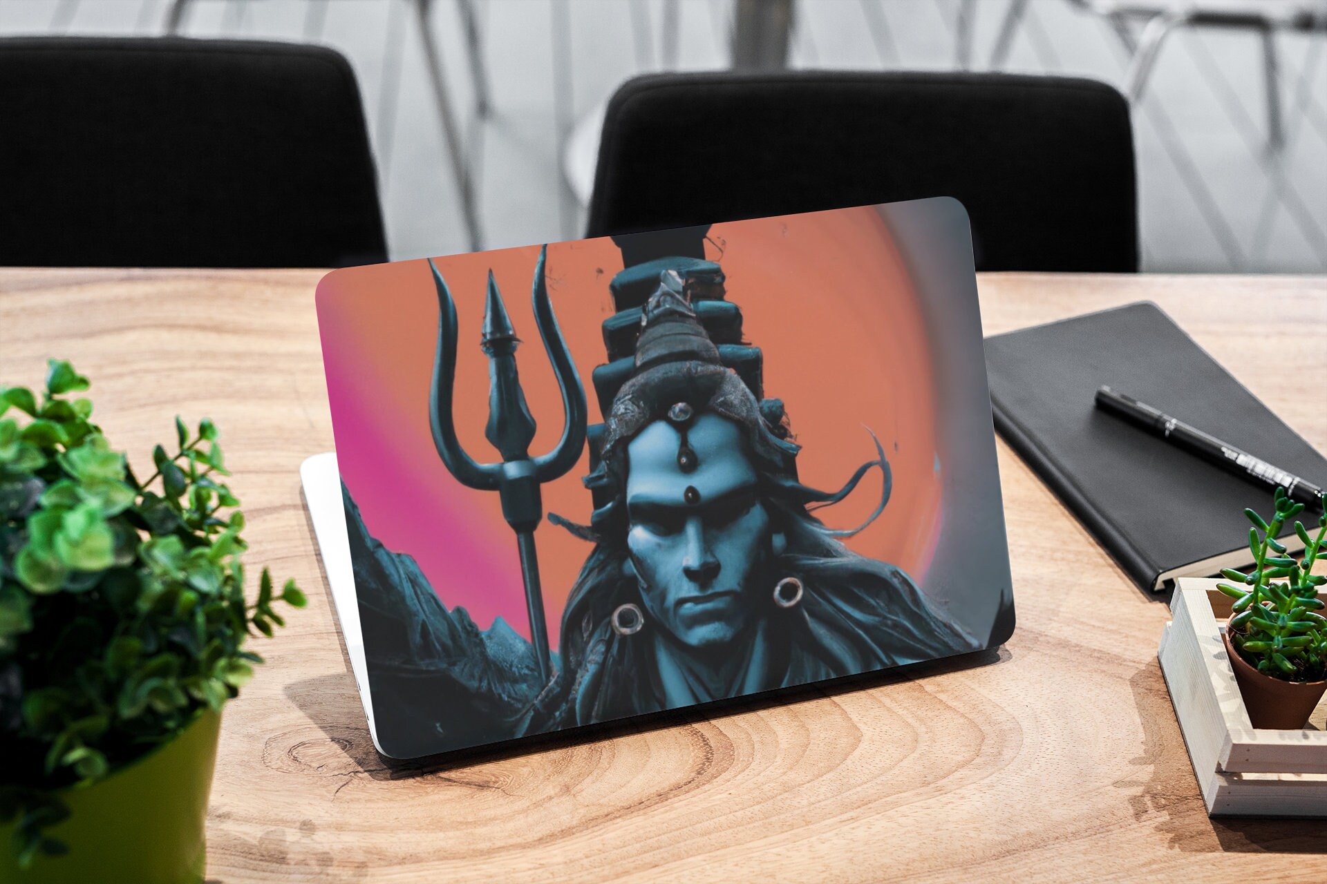 Digital Art of Lord Shiva in Meditation | Neon Lit | Synthwave ...